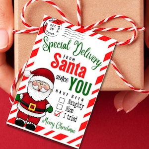 I Tried Santa Gift Tags Printable Special Delivery From Santa North ...
