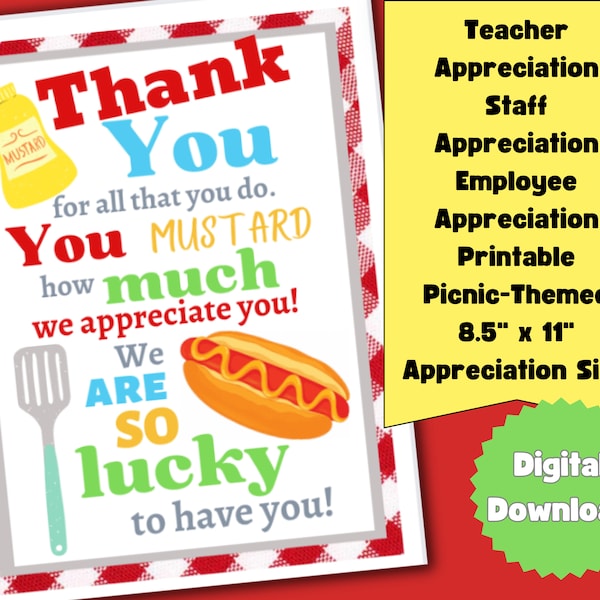 Staff Picnic Sign - Etsy