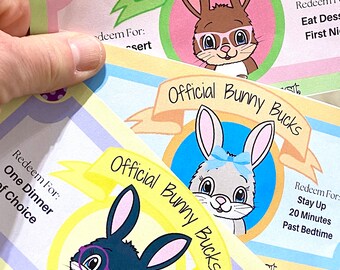 Printable Easter Egg Filler Coupons Kid's Holiday Coupons - Etsy