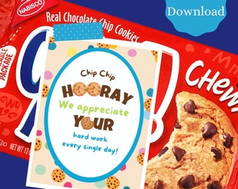 Employee Appreciation Cookie Tag - Etsy