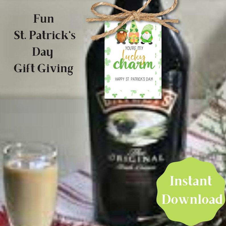 St. Patrick's Day Gift Tag You're My Lucky Charm St. - Etsy