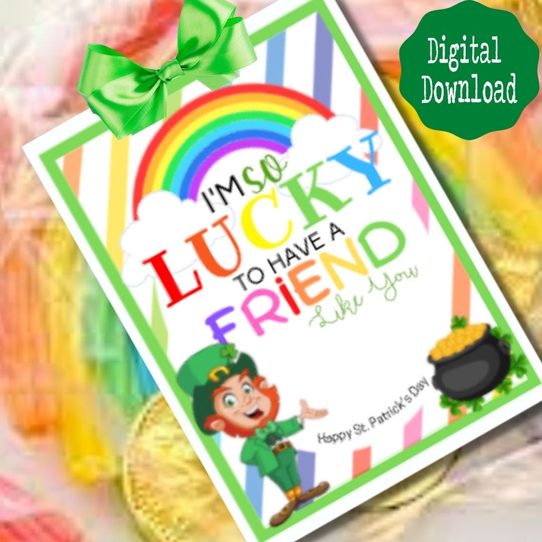 Lucky to Have A Friend Like You, St. Patrick's Day Friendship Card, St ...