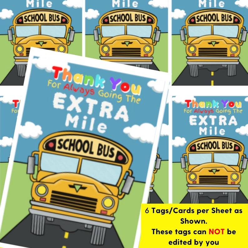 Bus Driver Appreciation Employee Thank You Staff - Etsy