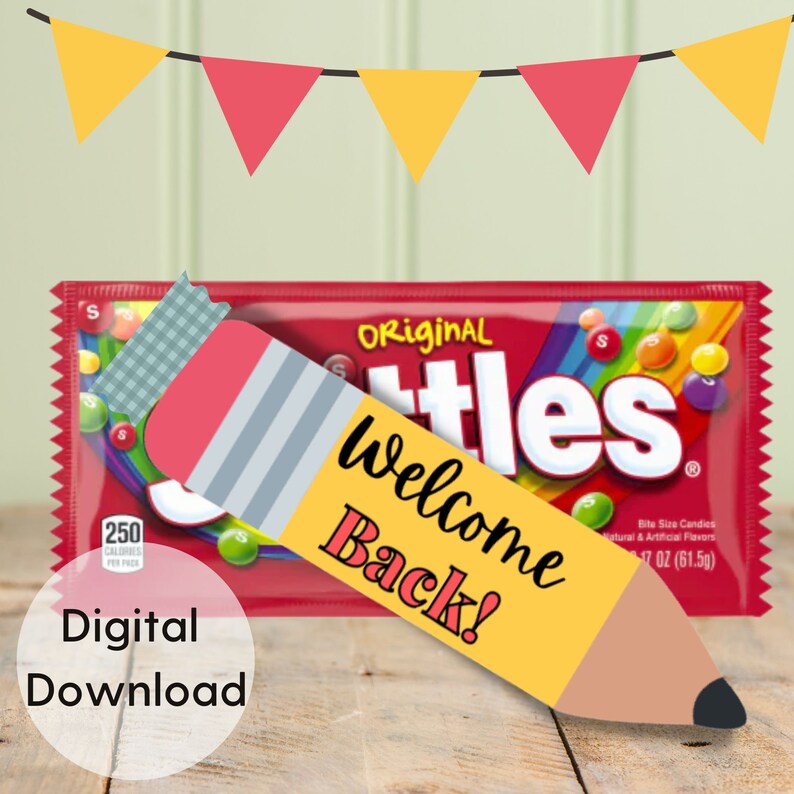 Welcome Back to School Printable Tags, Pencil Welcome Back Tag, New ...