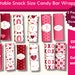 Valentine Candy Wrappers, Snack Size Candy Bar, Candy Bar Labels, Candy ...
