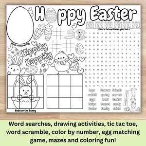 Easter Activity Printable, Easter Games, Easter Word Search, Easter ...