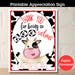 Moo-velous Cow Thank You Sign: Employee Appreciation Gift (digital ...