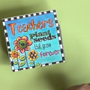 Teacher Appreciation Printable DIY Treat Box Printable Box - Etsy