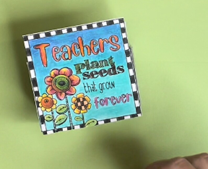 Teacher Appreciation Printable DIY Treat Box Printable Box - Etsy