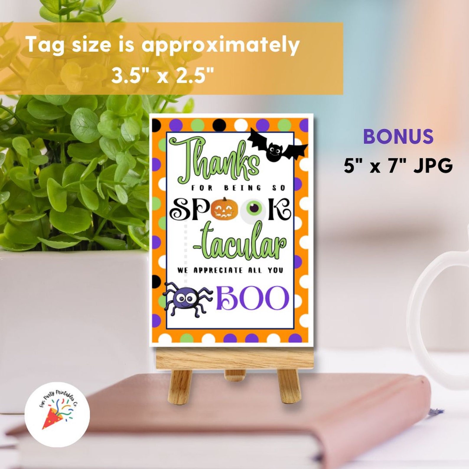 Halloween Printable Tags, Halloween Employee Appreciation, Thank You ...