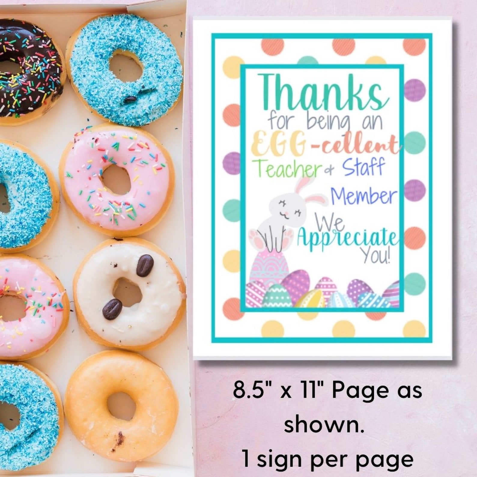 Egg-cellent Easter Sign Appreciation Ideas Employee | Etsy