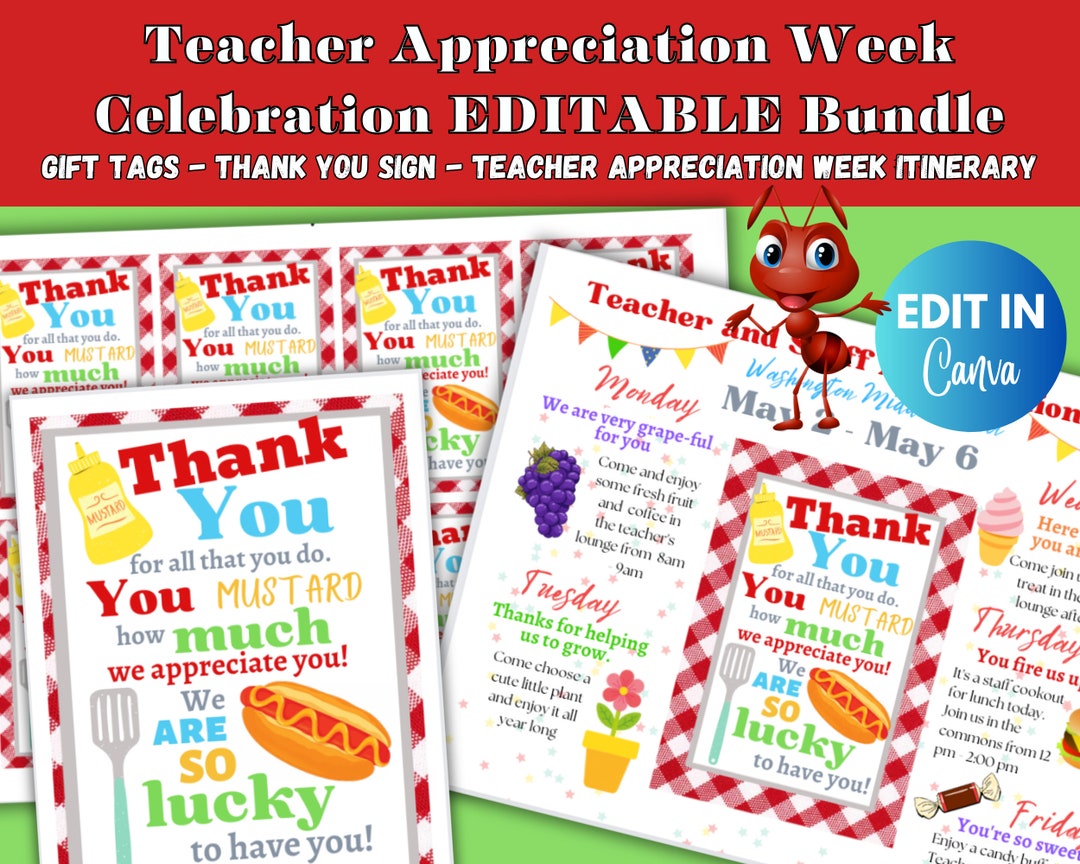 Teacher Appreciation Week, Thank You Teachers and Staff, Employee ...