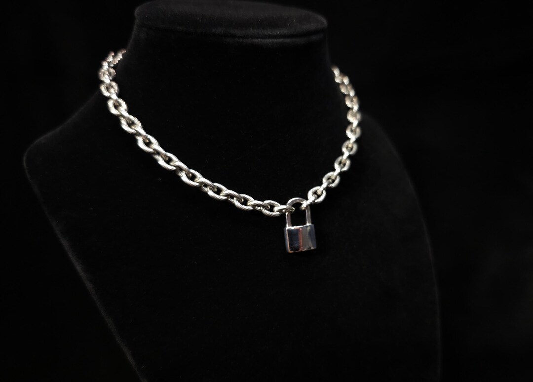 Submissive Collar, Day Collar, Choker, Lock Necklace, Submissive ...