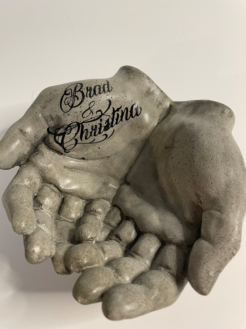 Handmade Concrete Cement Hands Sculpture - Etsy