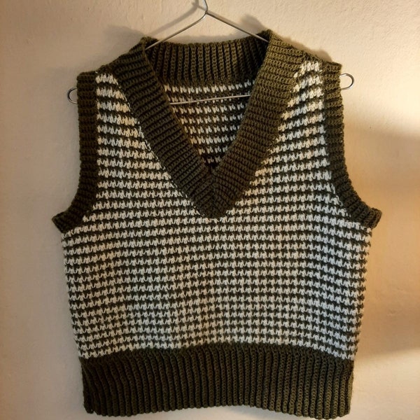 Houndstooth Vest - Etsy