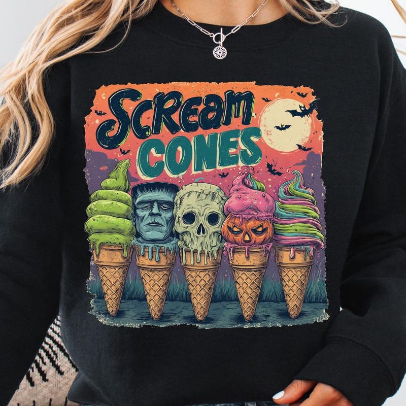 Halloween Ice Cream Cone - Etsy