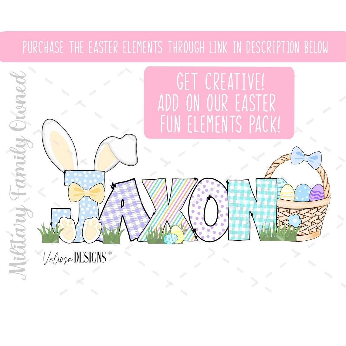 Easter Spring ABC Alphabet Digital File Set Clipart Letters for Teacher ...