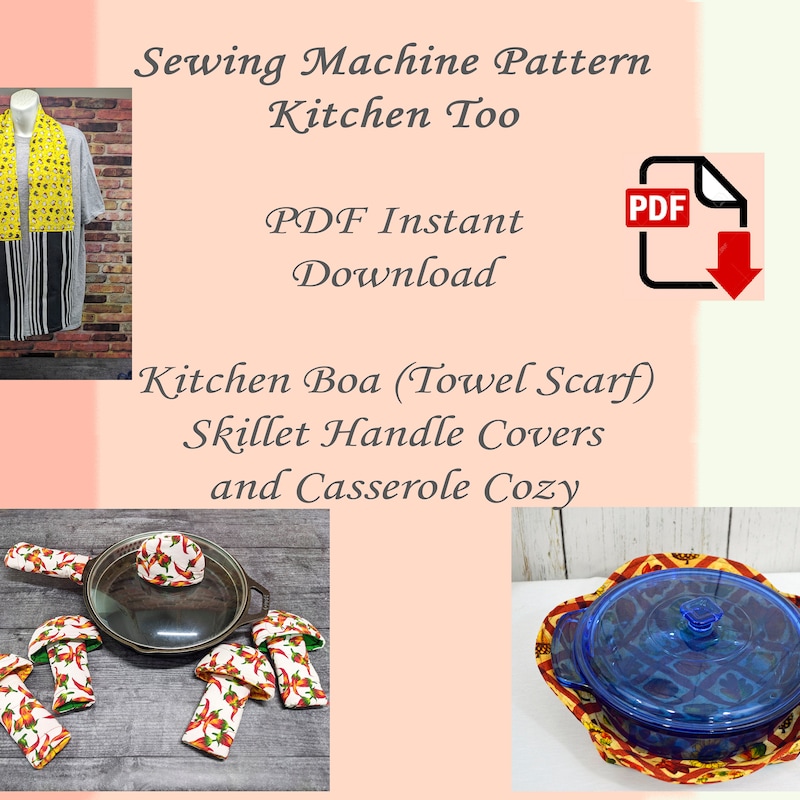 Kitchen Scarves Pattern - Etsy