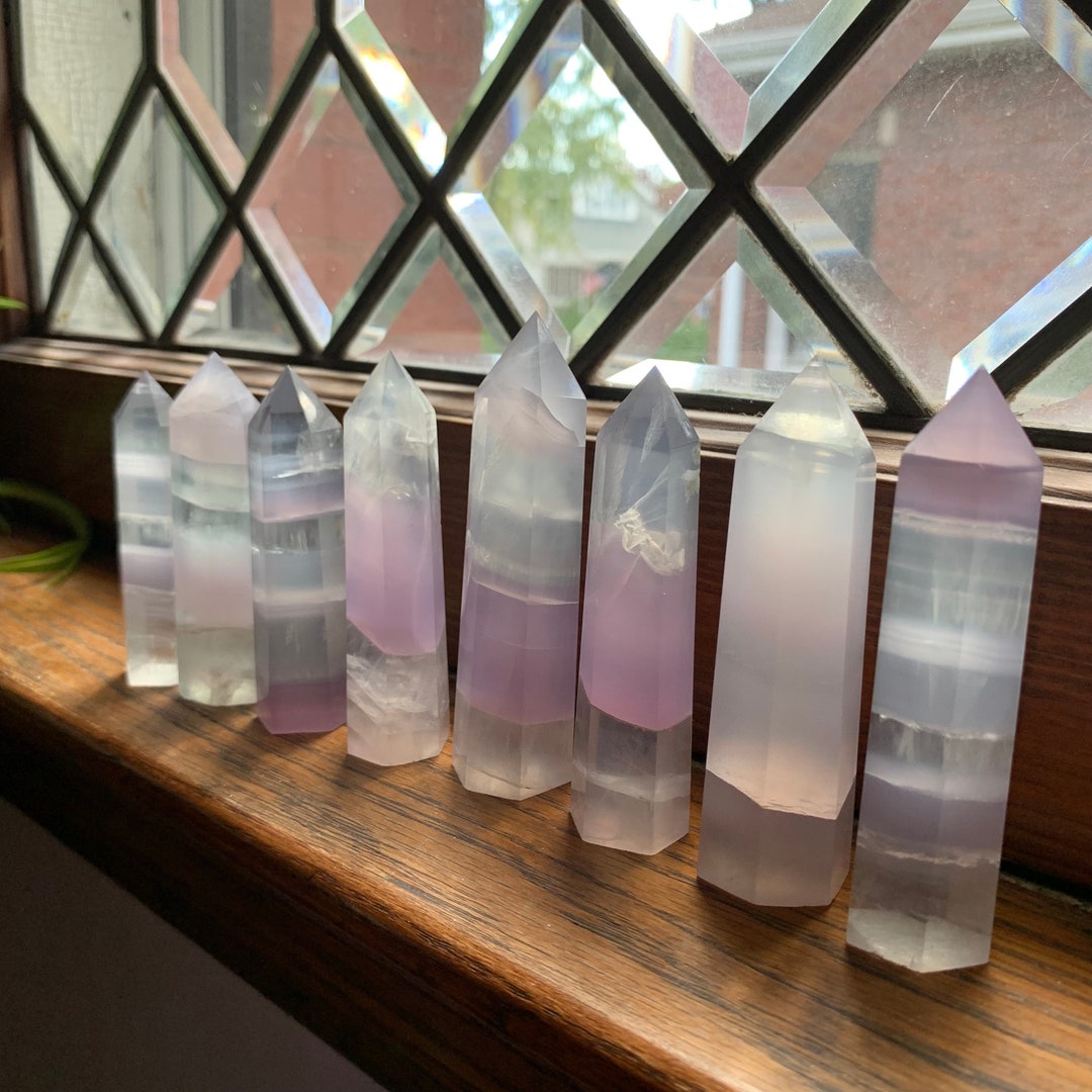 Lavender Fluorite Towers - Etsy