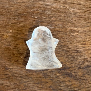 Mini Ghost Carvings // Black Obsidian Clear Quartz Green - Etsy