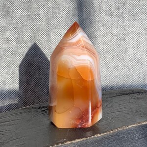 Pink Carnelian Pencil Towers // Multiple Sizes // Sizes Listed in ...