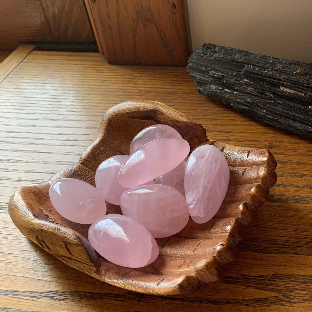 Mini Rose Quartz Palm Stones - Etsy