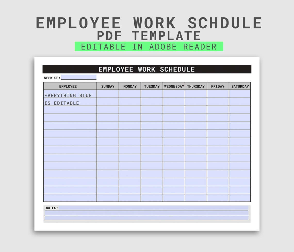 Employee Schedule PDF. Employee Time Log Form. Employee Discipline ...