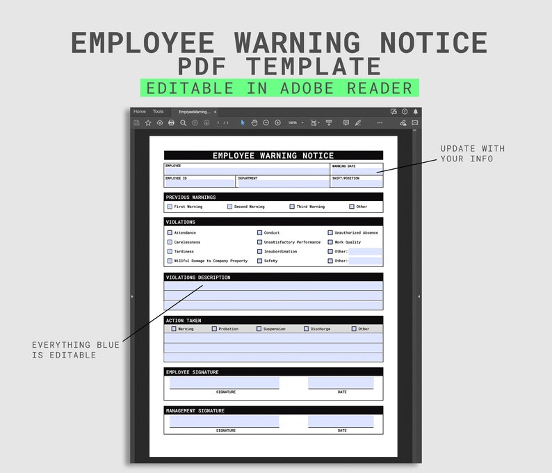 Employee Schedule PDF. Employee Time Log Form. Employee Discipline ...