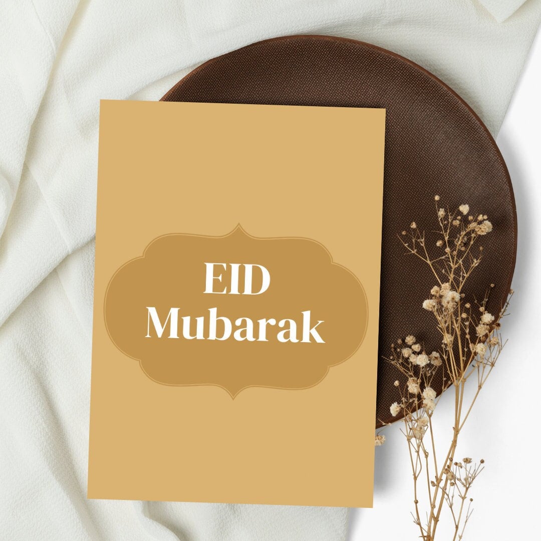 Eid Card Printable Eid Card Digital Eid Greeting Card Eid - Etsy España