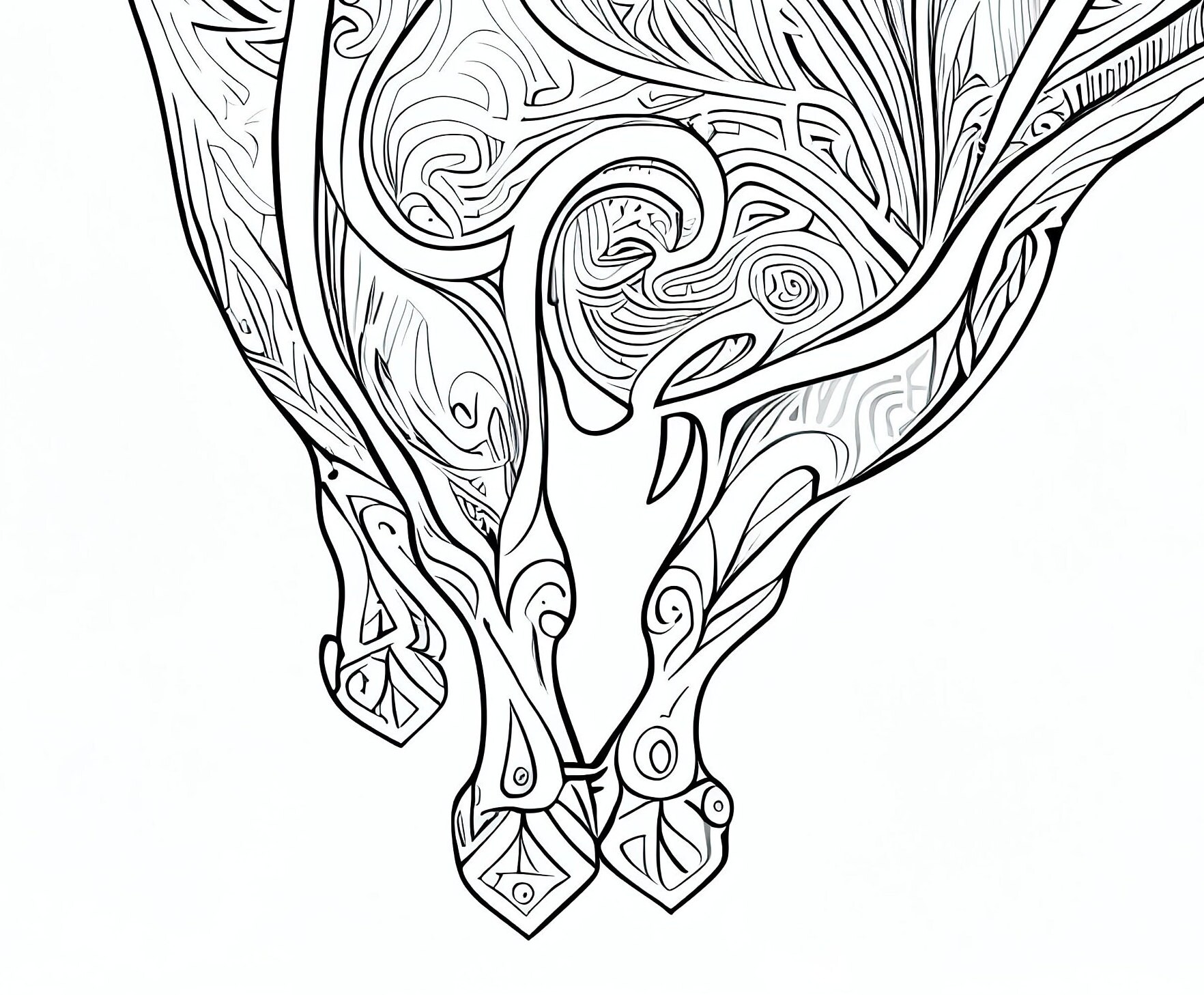 11 Pack Stress Relief Coloring Pages, Longhorn Digital Print, Filigree ...