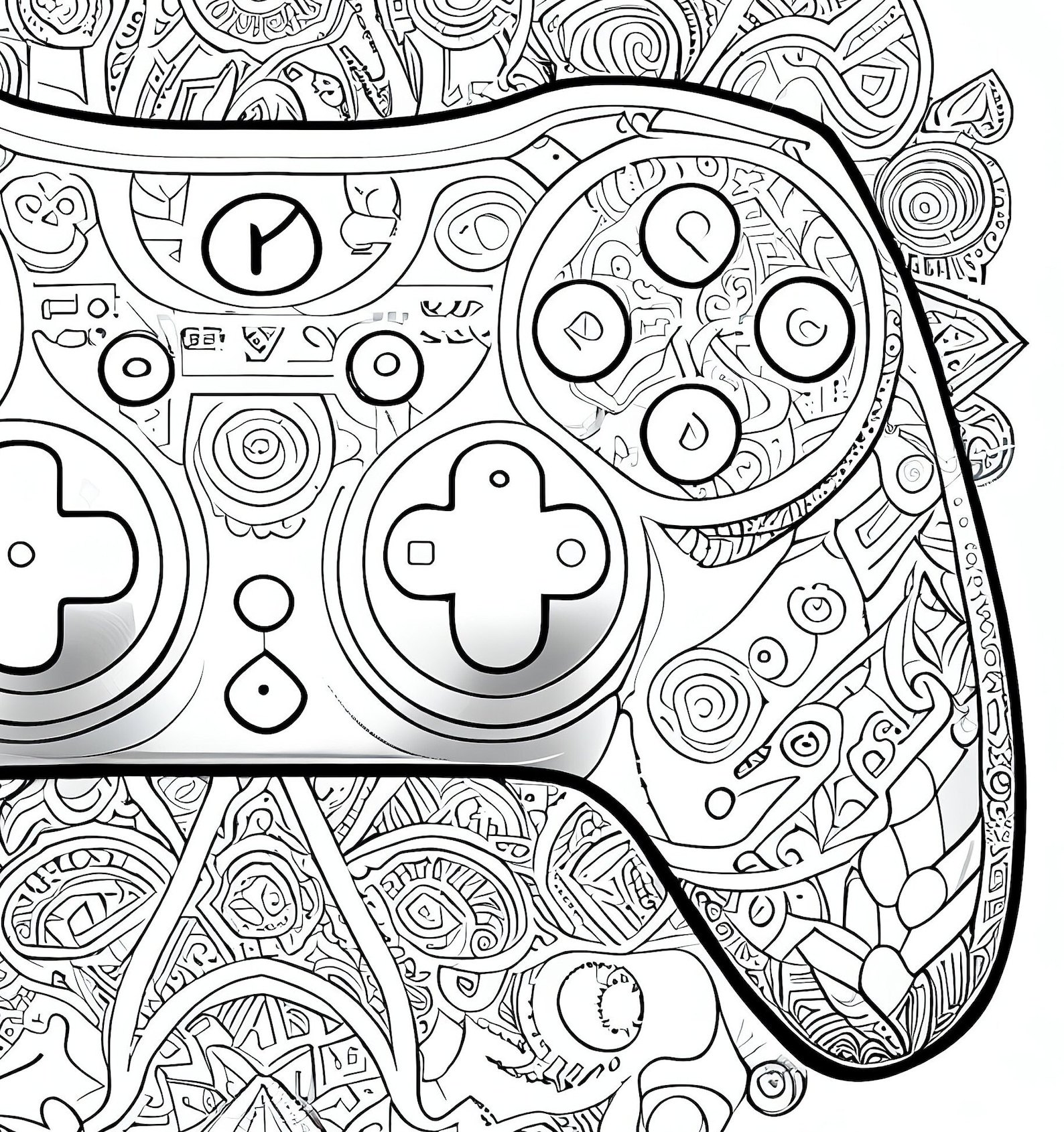 12 Pack Stress Relief Coloring Pages, Gaming Controller Digital Print ...