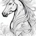 12 Pack Stress Relief Coloring Pages, Horse Digital Print, Detailed ...