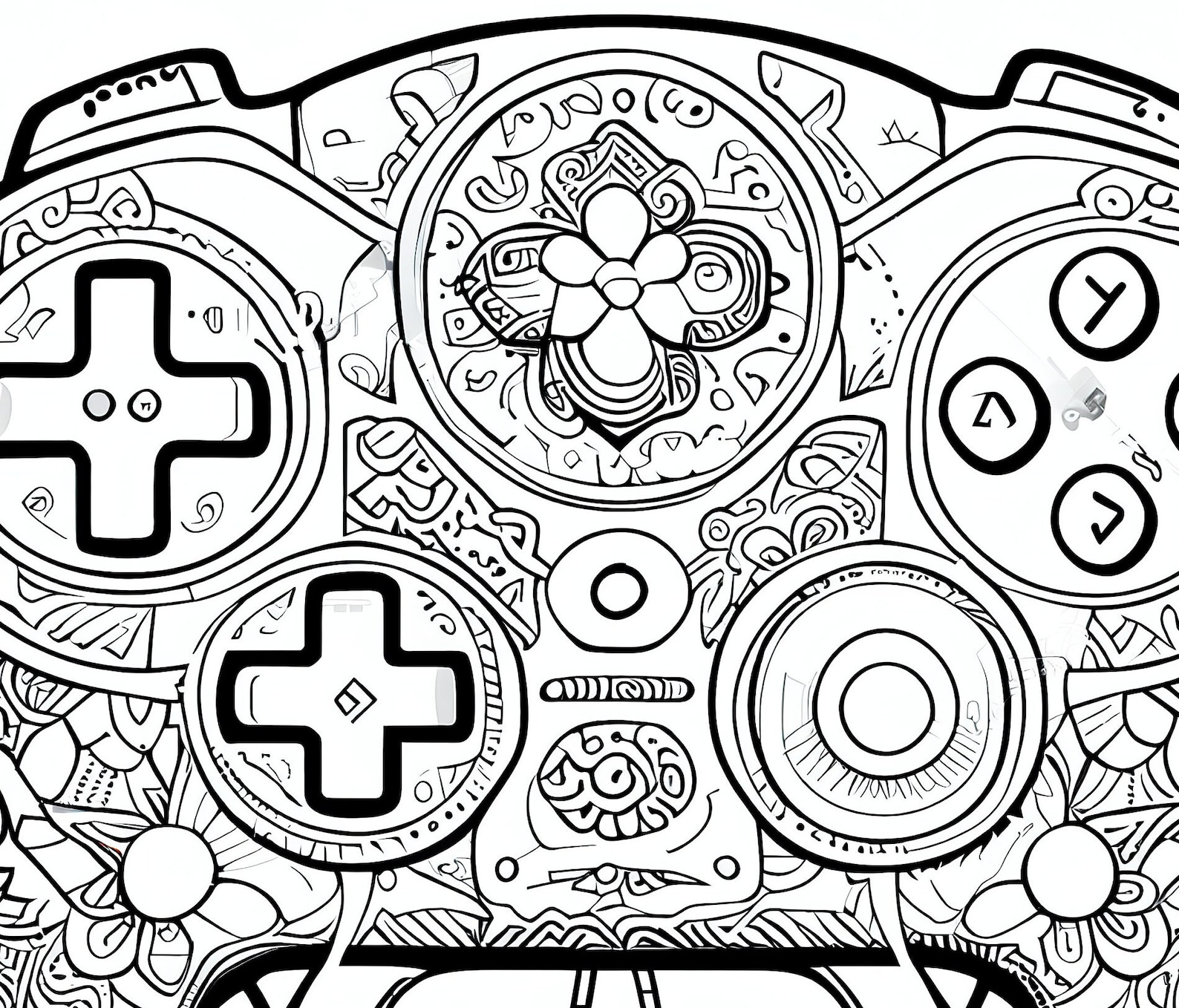 12 Pack Stress Relief Coloring Pages, Gaming Controller Digital Print ...