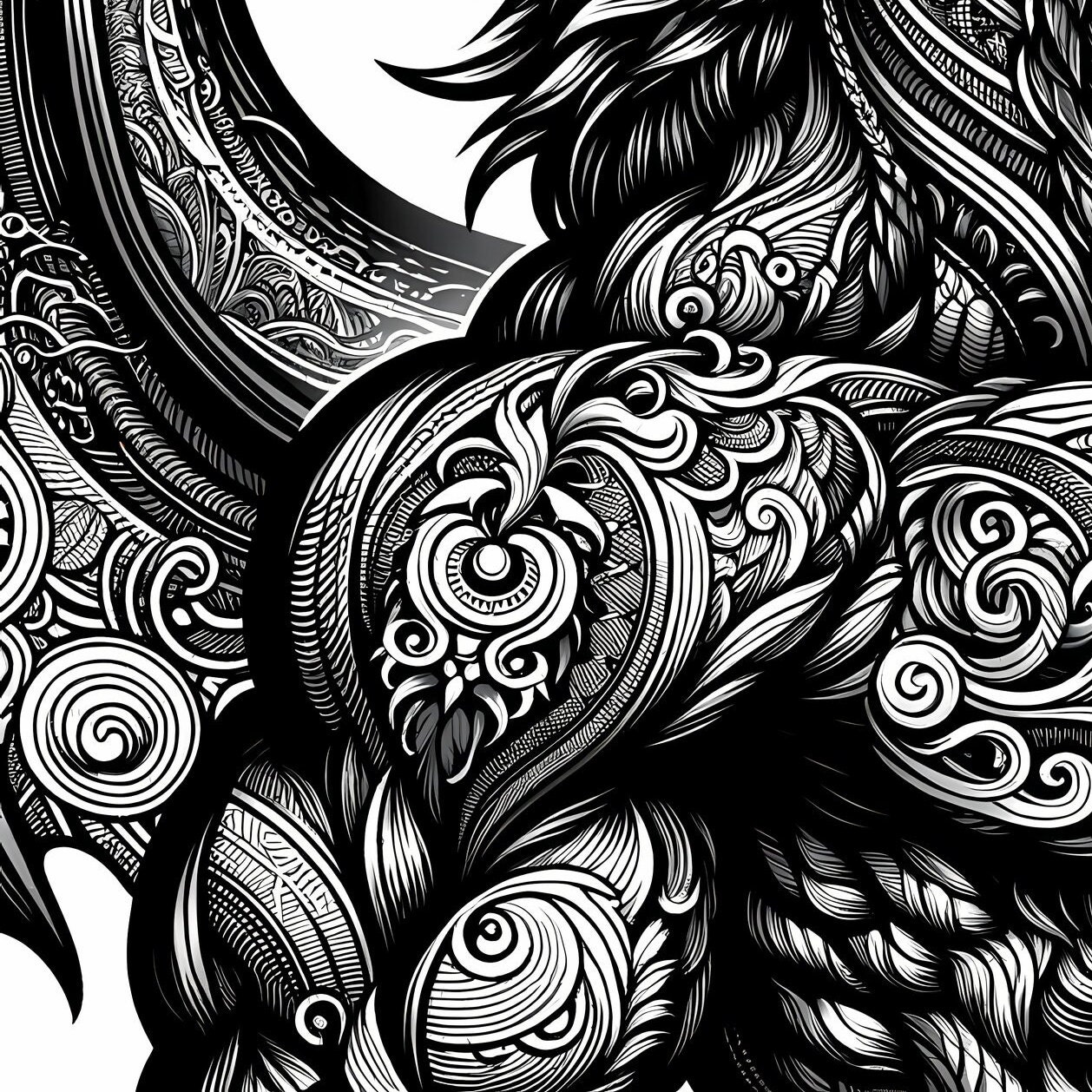 12 Pack Stress Relief Coloring Pages, Dragon Digital Print, Detailed ...