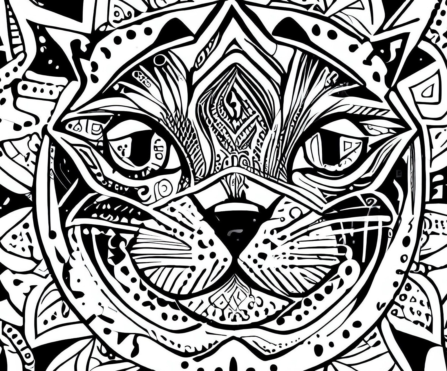 6 Pack Stress Relief Coloring Pages Kitten Digital Print - Etsy