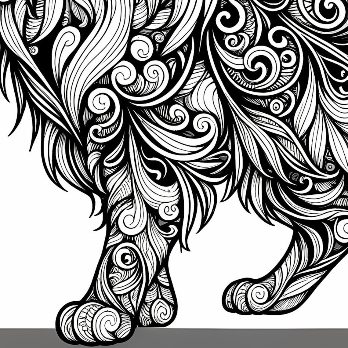 12 Pack Stress Relief Coloring Pages, Kitten Digital Print, Detailed ...