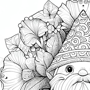 6 Pack Stress Relief Coloring Pages, Garden Gnome Digital Print ...