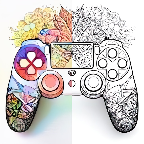 Xbox Controller Coloring Pages Xbox Controller Coloring Pages At