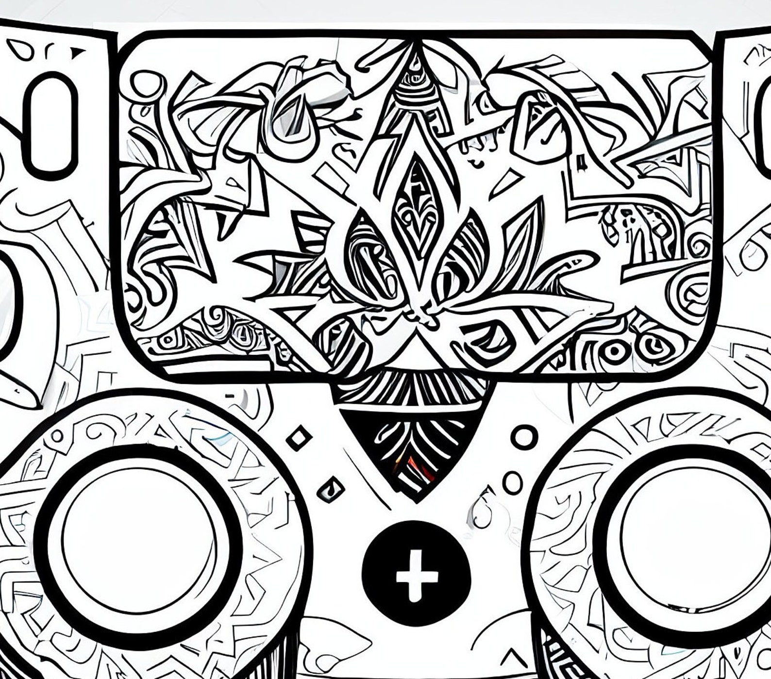 12 Pack Stress Relief Coloring Pages, Gaming Controller Digital Print ...
