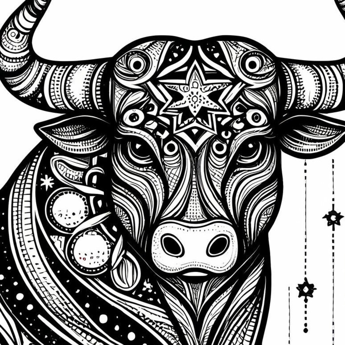 12 Pack Stress Relief Coloring Pages, Longhorn Digital Print, Filigree ...