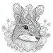 12 Pack Stress Relief Coloring Pages, Squirrel Digital Print, Garden ...