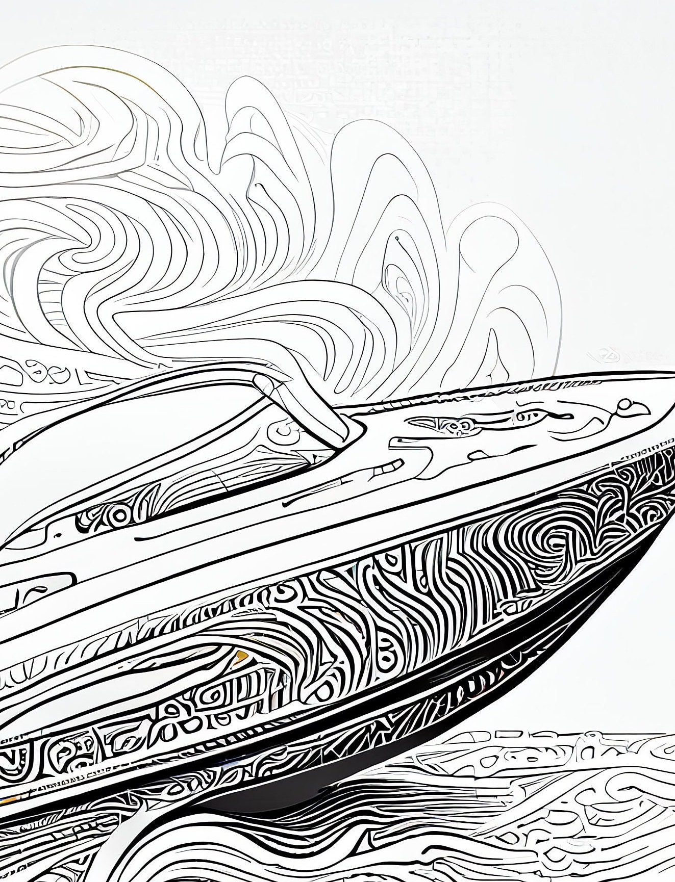 12 Pack Stress Relief Coloring Pages, Boats Digital Print, Filigree ...