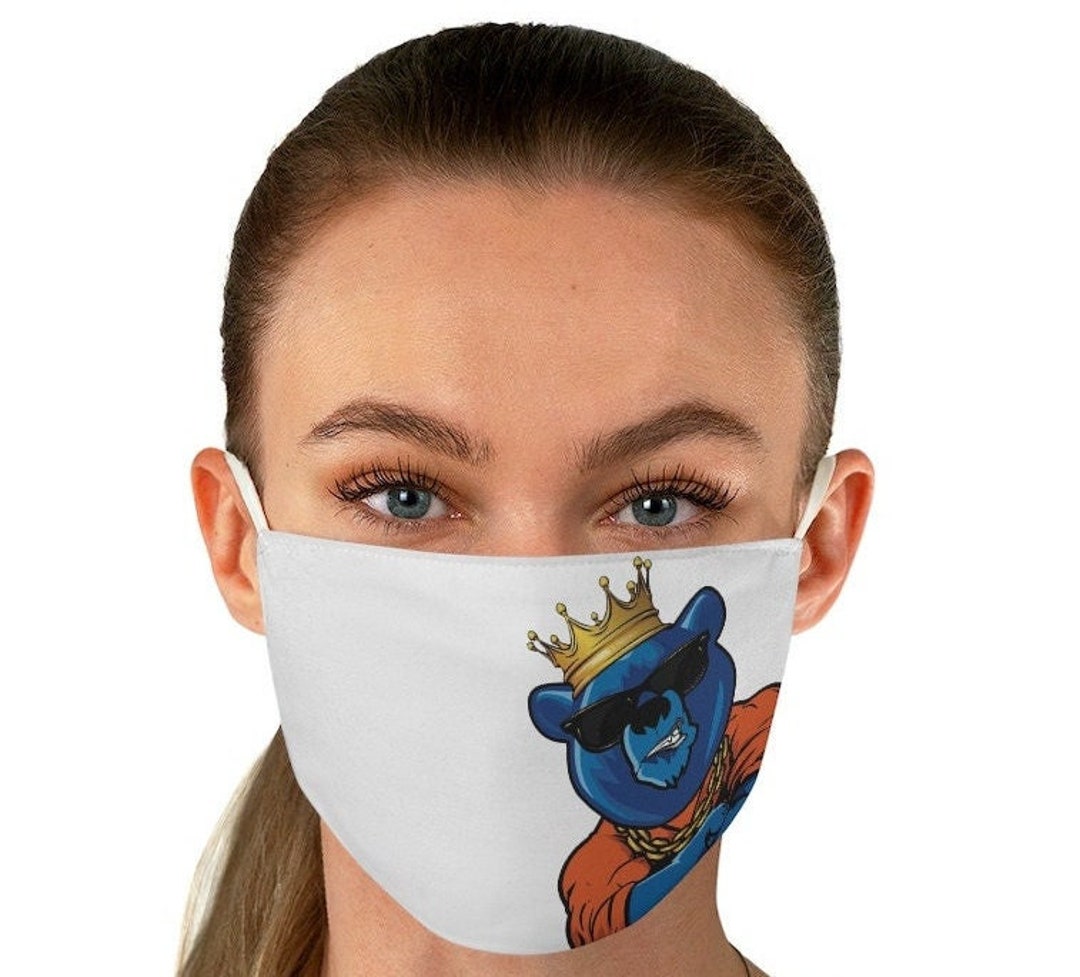 Pho King Rapidos Denver Blue Bear Face Mask - Etsy