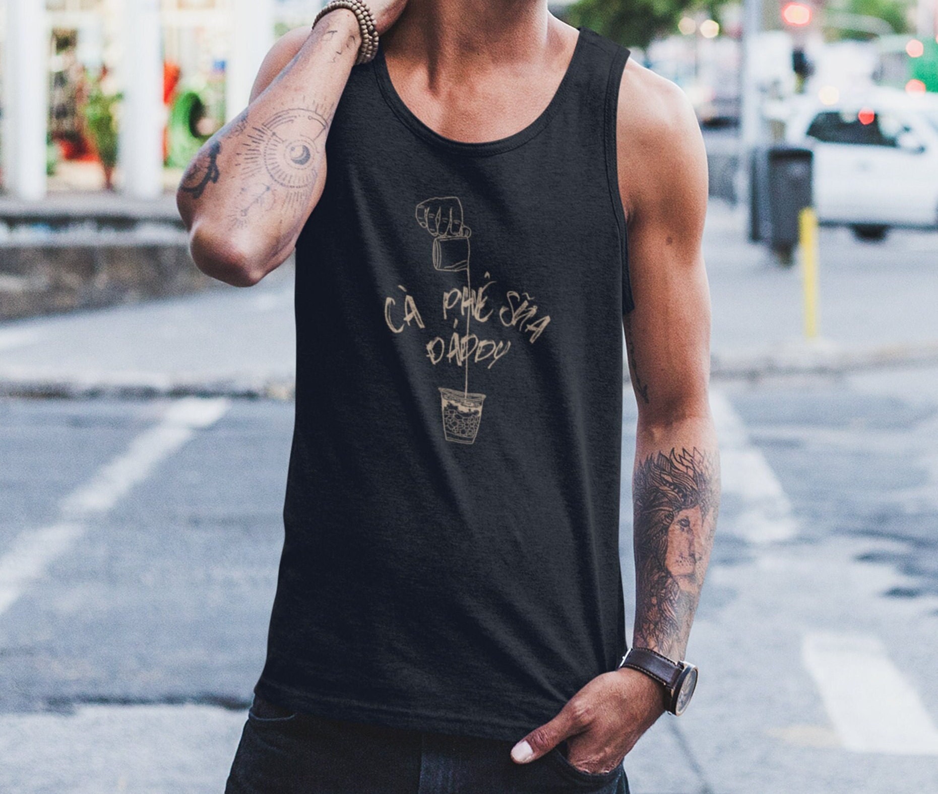 Ca Phe Sua Daddy Tank With Image - Etsy