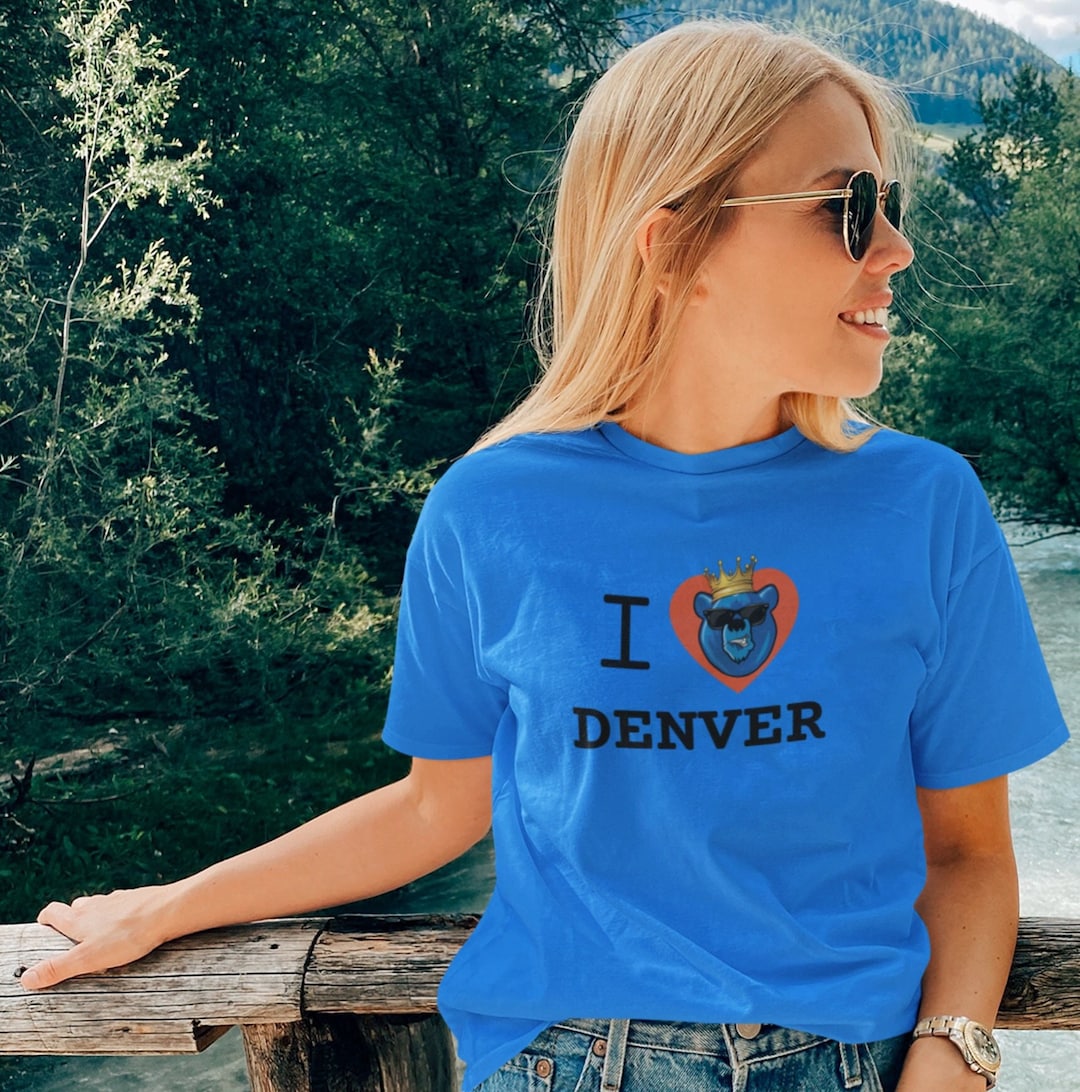 I Heart Denver Love Colorado Gift Tee Blucifer Broncos Cool - Etsy España