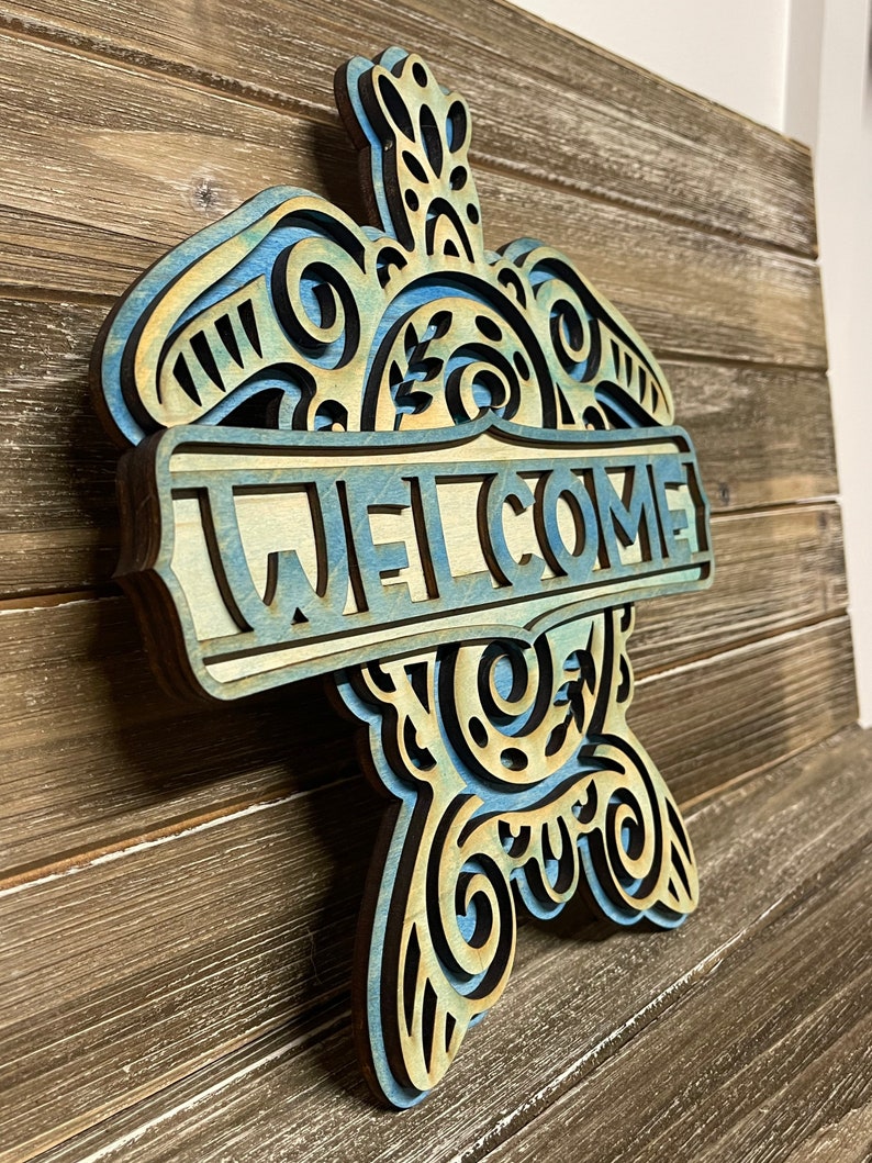 Sea Turtle Welcome Sign - Etsy