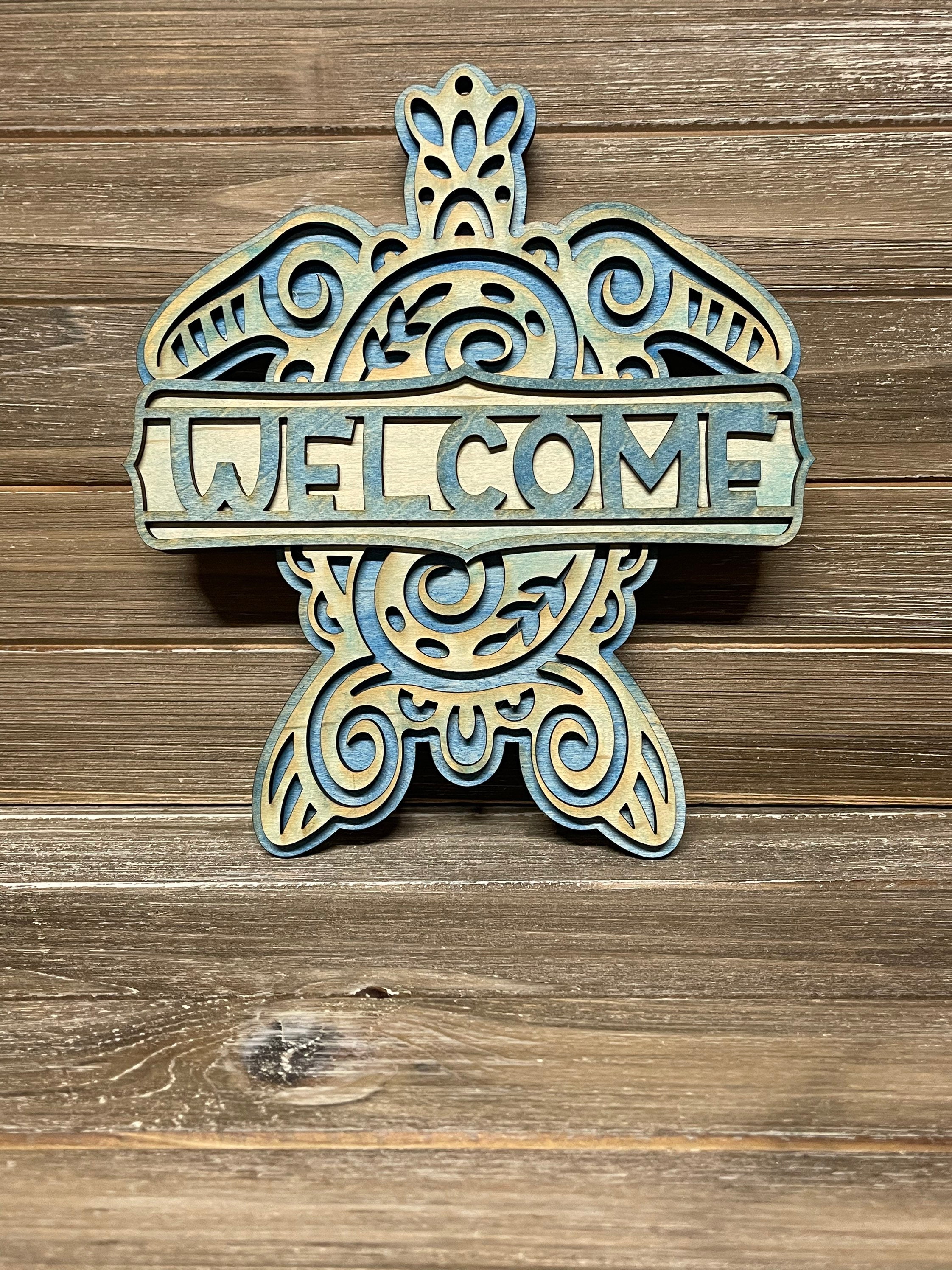 Sea Turtle Welcome Sign - Etsy