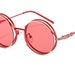 Red Vintage Retro Steampunk Round Wire Rimless Sunglasses - Etsy