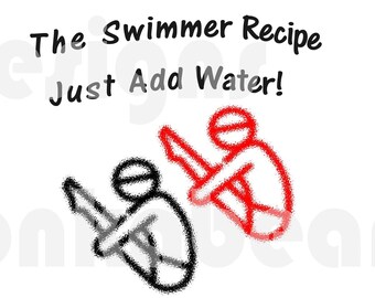 Instant Swimmer Just Add Water Svg - Etsy