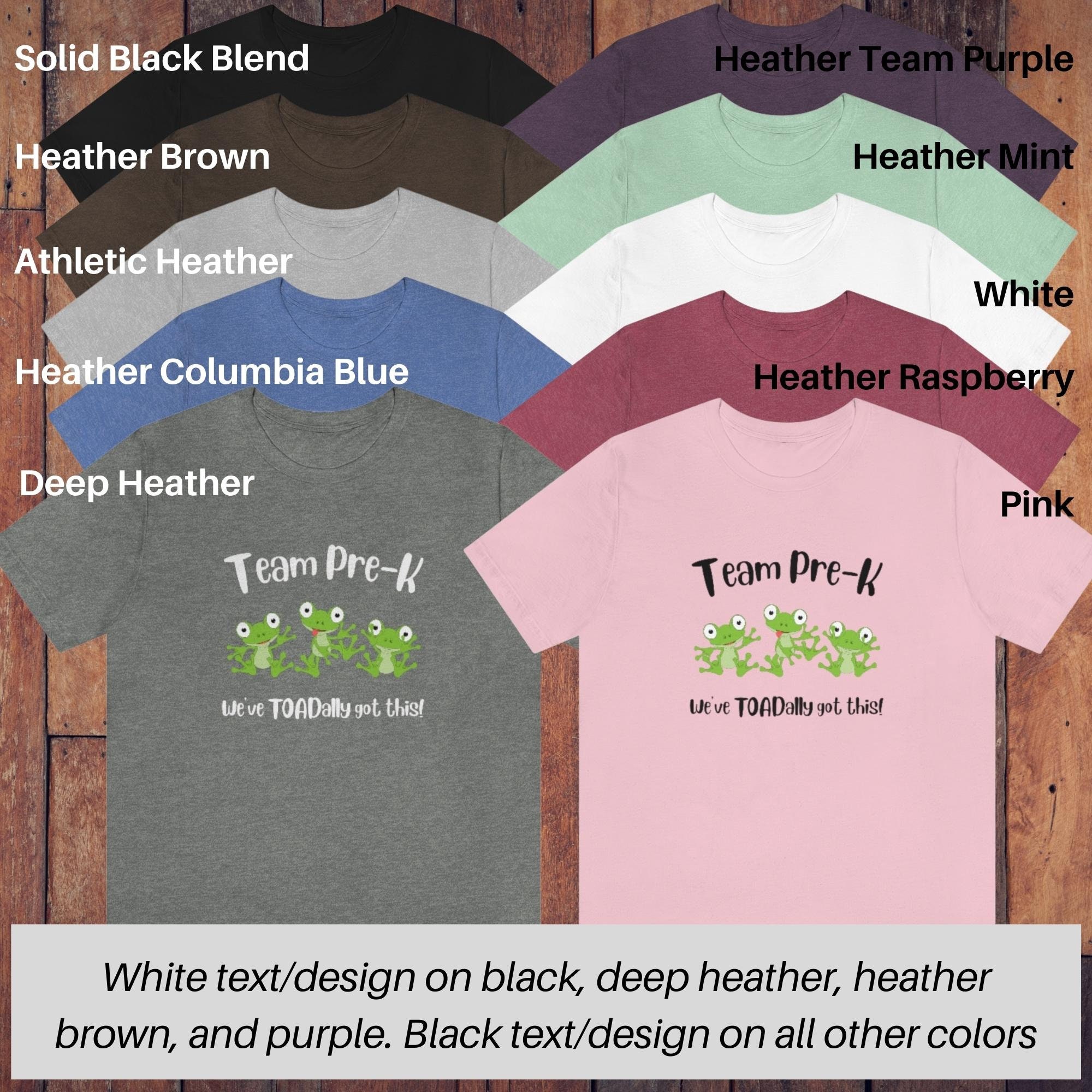 Team Teacher Shirt, Team Pre-k, We've Toadally Got This, Pre-k Team ...